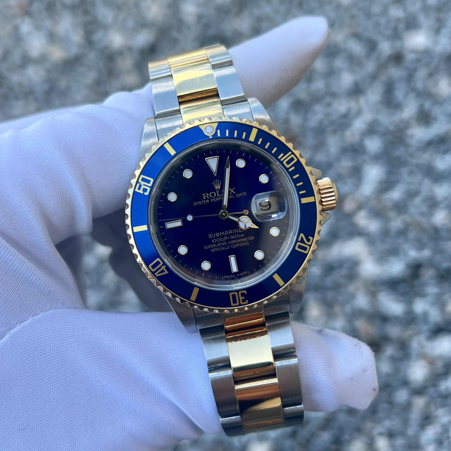 2007 ROLEX SUBMARINER “BLUESY” 16613LB 40MM ALUMINUM BEZEL – Vendere ...