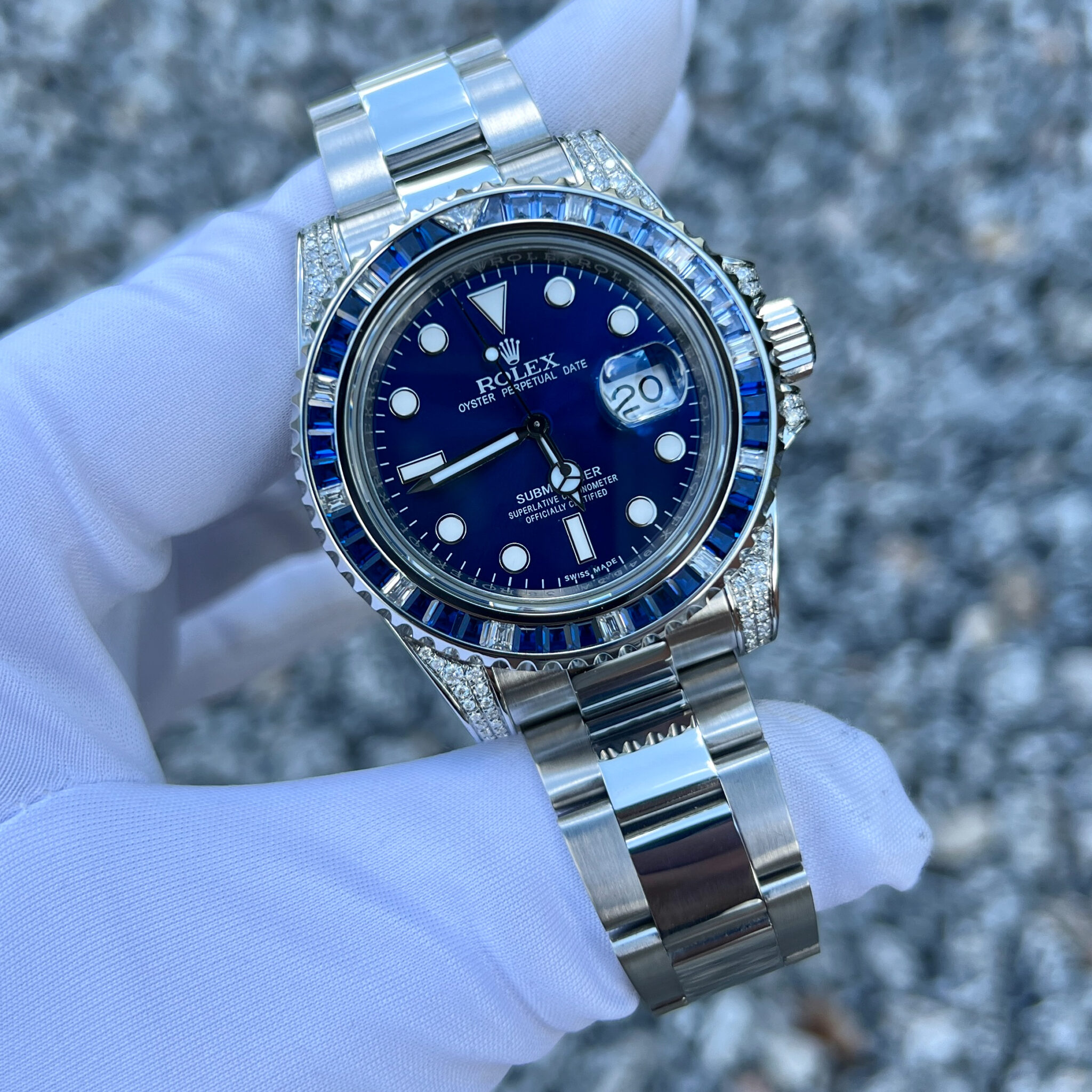 ROLEX SUBMARINER 116610LN 40MM CUSTOM SABR – Vendere Timepieces