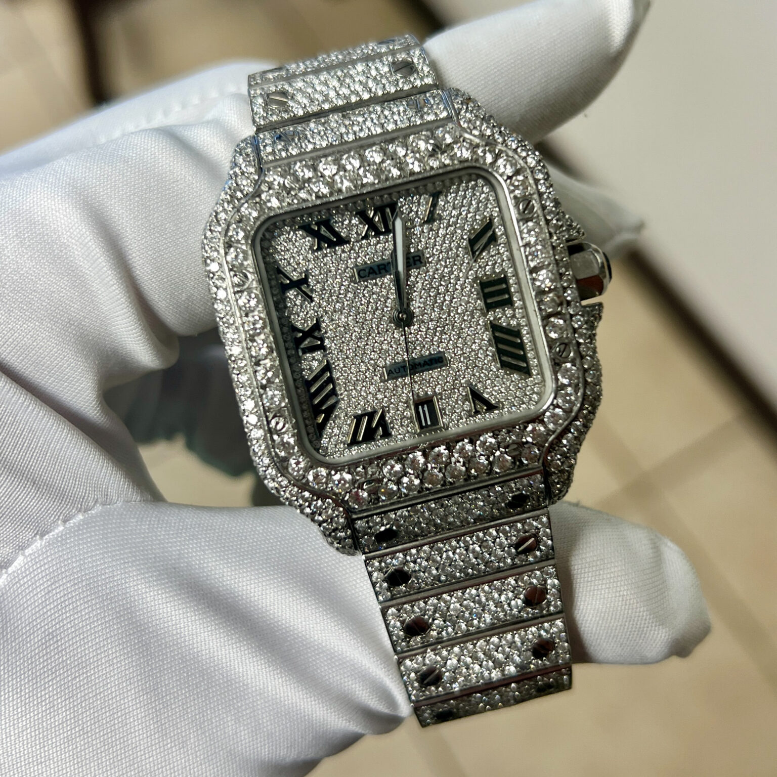 CARTIER SANTOS LARGE FULL BUST DOWN 40MM – Vendere Timepieces